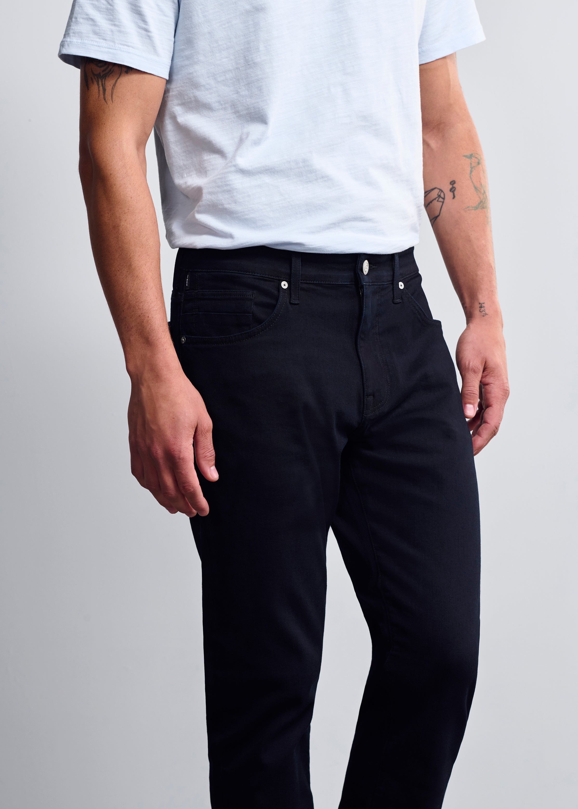 General Denim Works Bridge Straight Leg Jeans In Ink Denim