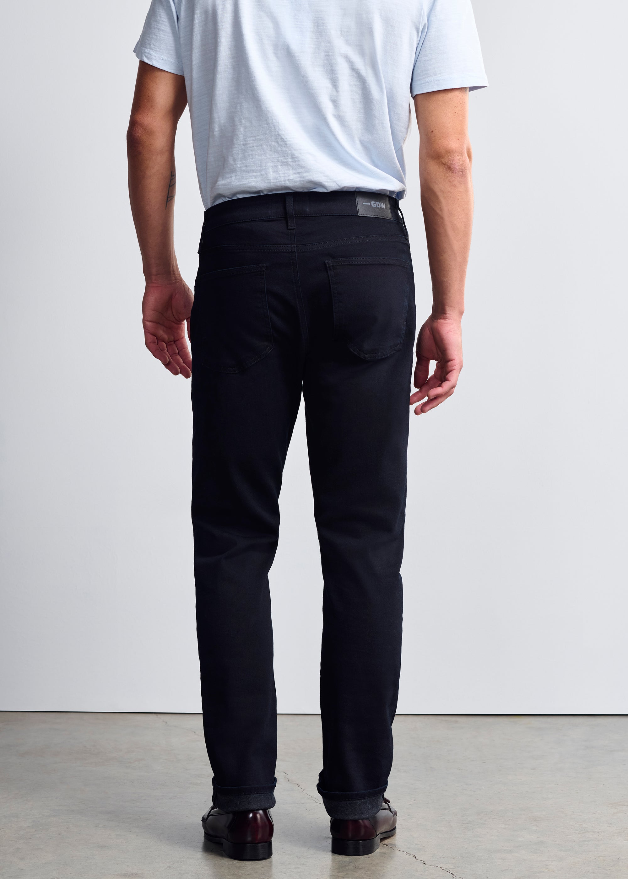 General Denim Works Bridge Straight Leg Jeans In Ink Denim