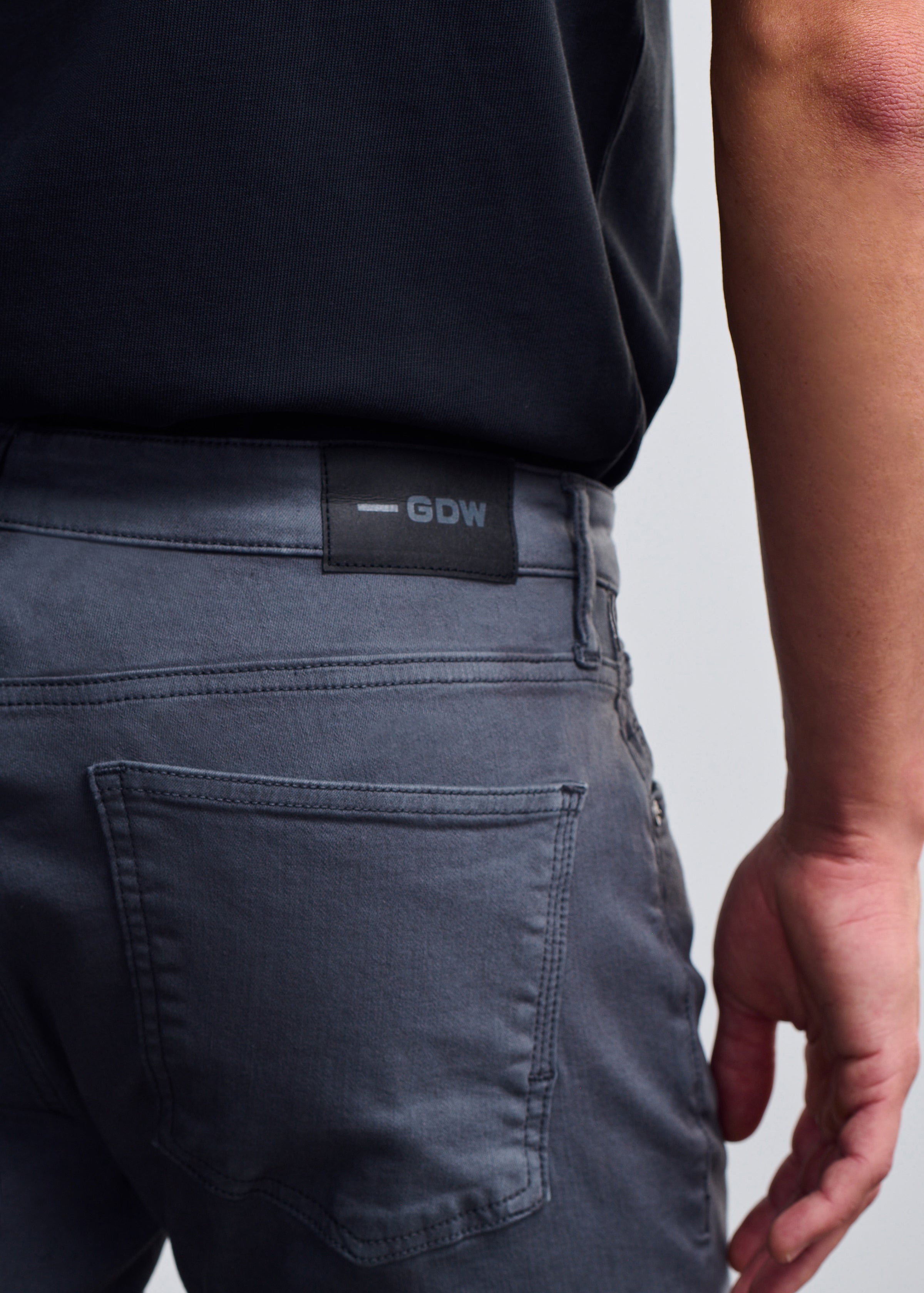 General Denim Works Bridge Straight Leg Jeans In Olive Denim