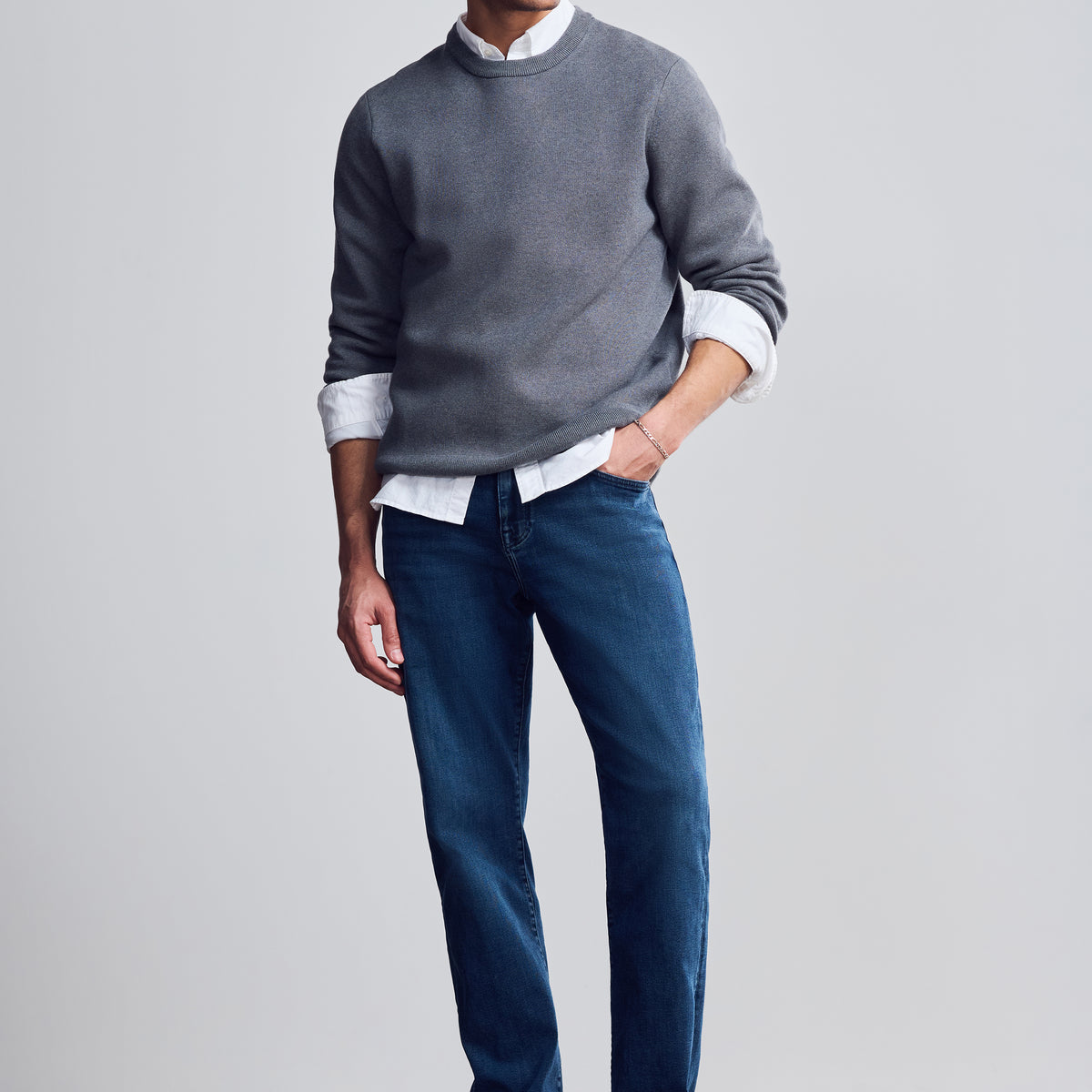 General Denim Works Roam Relaxed Straight Leg Jeans In Midnight Denim